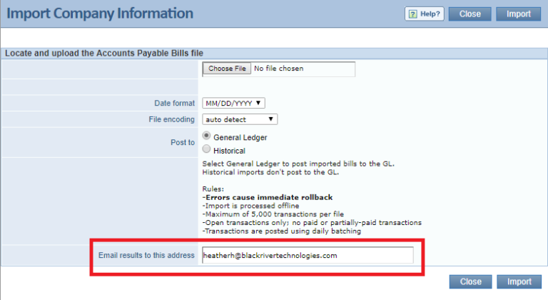 Reading Import Error Messages - Black River Technologies Inc | Black ...